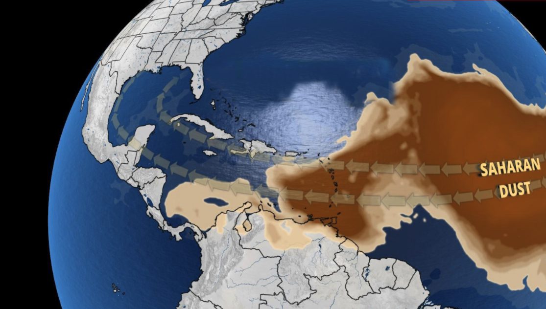 African dust in the wind brings beautiful ‘Grande’ sunsets to ...