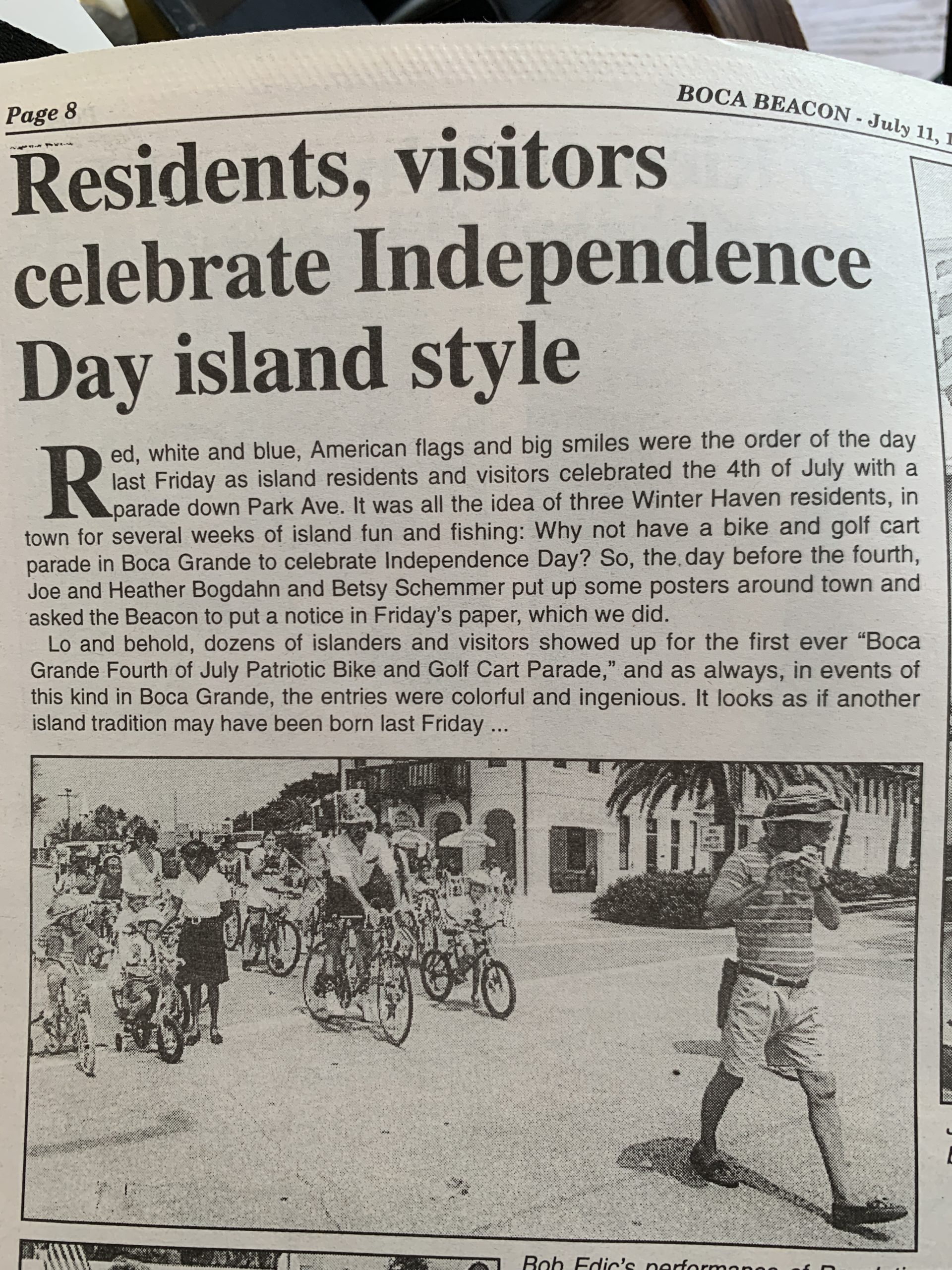 When you look through old newspapers, you find all kinds of interesting ...