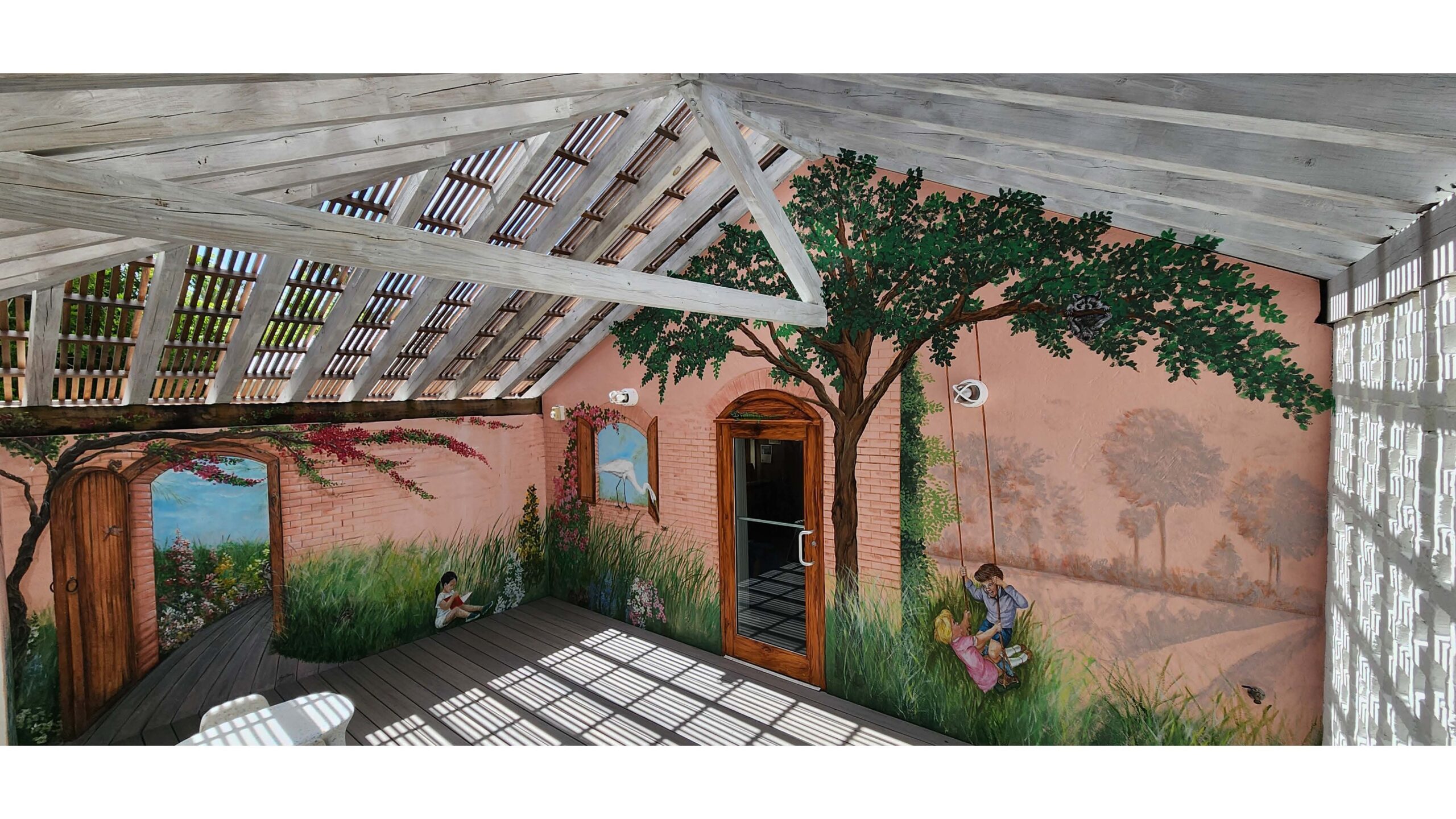 Fust Library "Secret Garden" mural completed | Boca Beacon